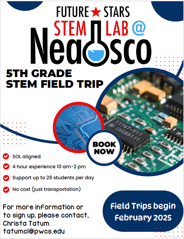 5th Grade STEM Field Trip Sign Up - Neabsco Elementary School